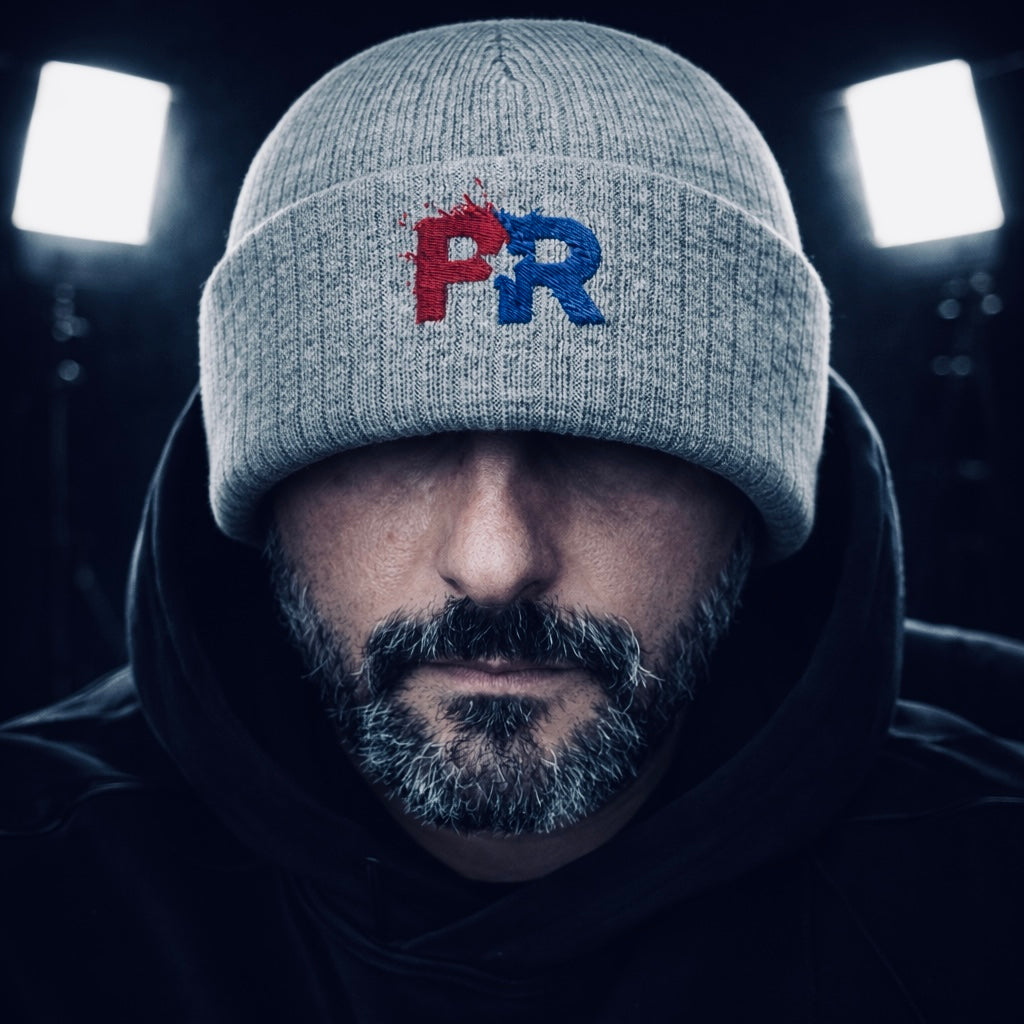 Pure⭐️Rican Ribbed Knit Beanie – PR Splash Logo Puerto Rican Winter Ha ...